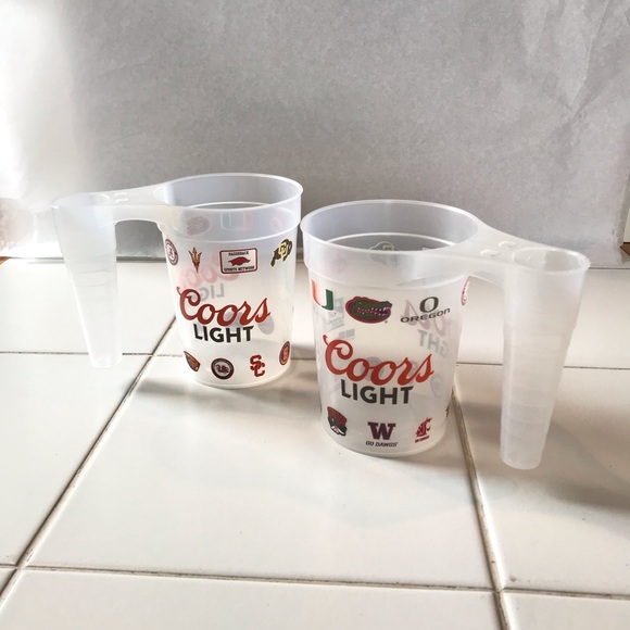 Dining | 2 Coors Light Pint Draught Tower Plastic Cups For March ...